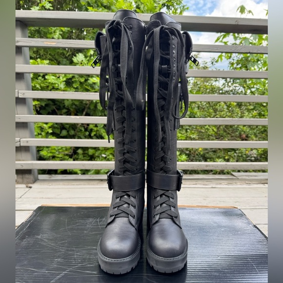 Current Mood | Shoes | Current Mood Black Laceup Obsidian Pocket Combat ...